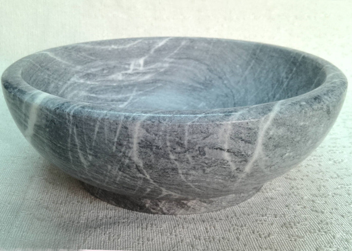 Marble Stone Serving Bowl High Durability Keeping Fruit / Food Cool Fresh