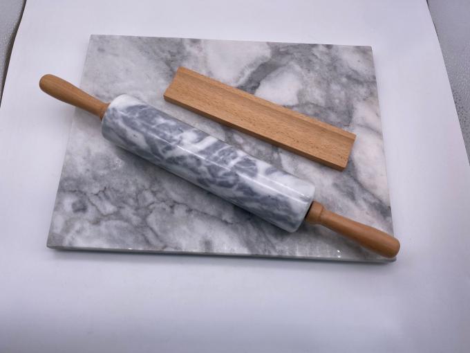 Cutomized Logo Granite Stone Rolling Pin Polished Smooth
